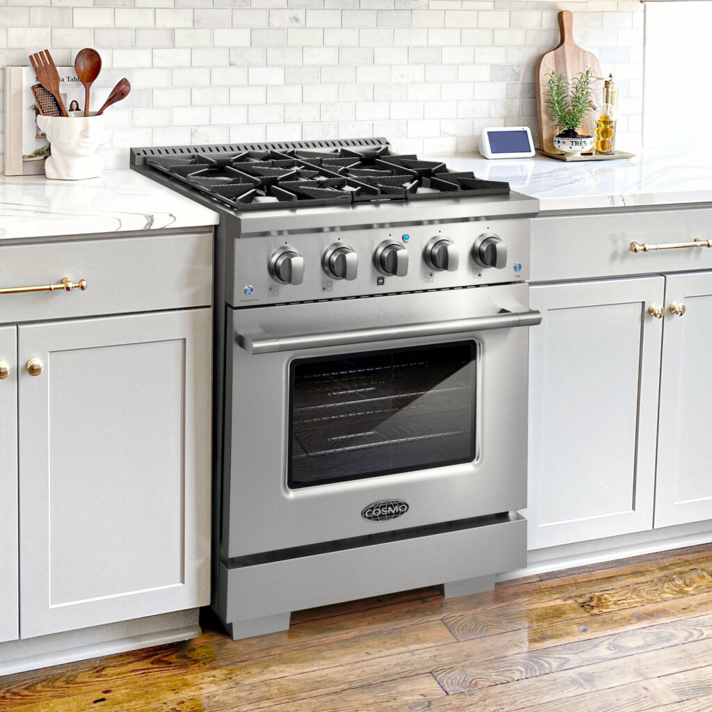 30 in. Vista Collection 4.3 cu. ft. Gas Range, 4 Burners, Convection ...